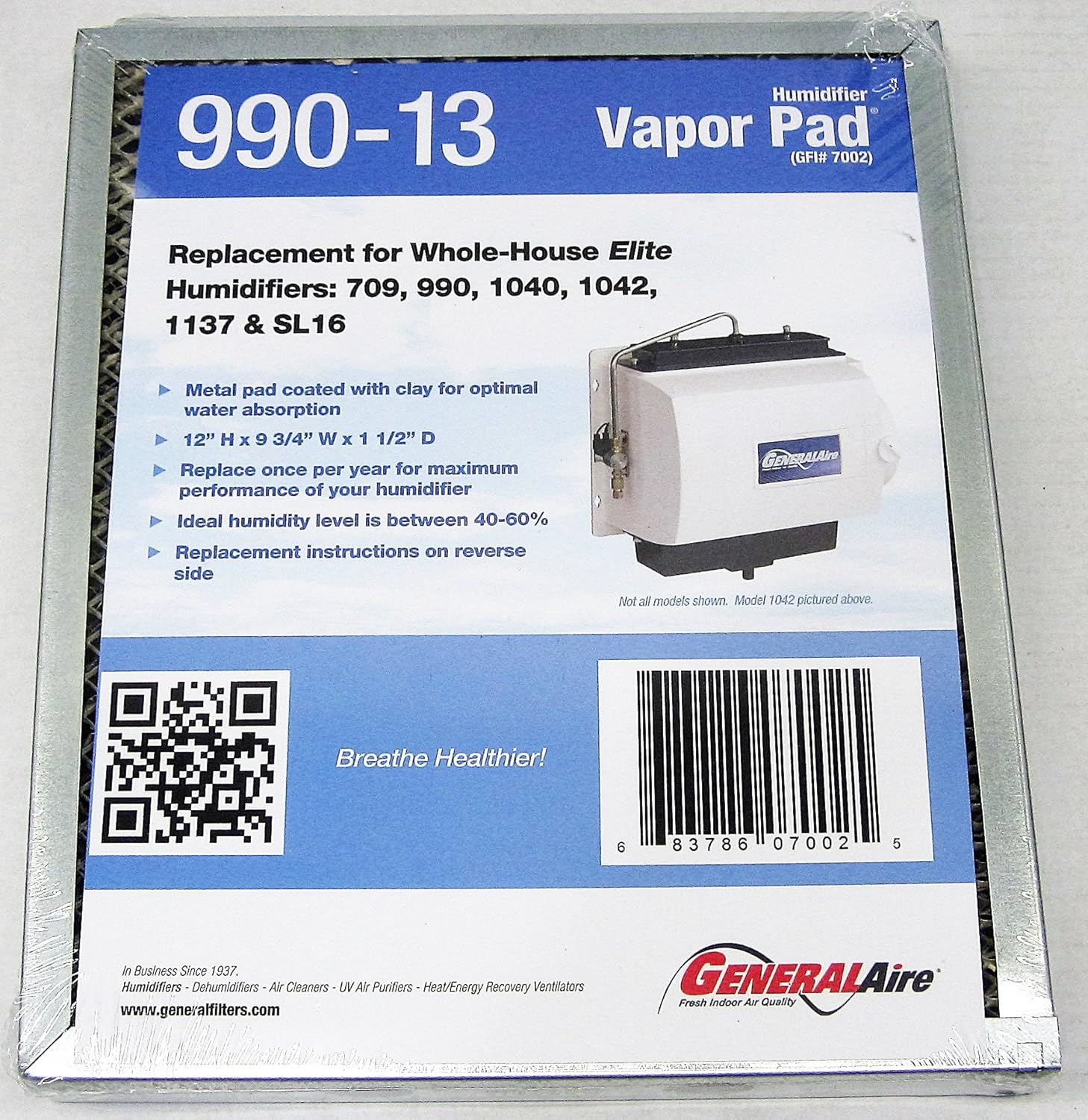 OEM GeneralAire 990-13 Evaporator Pad Media Filter – High Quality Air ...